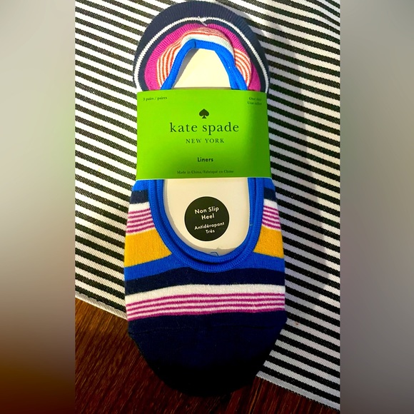 kate spade | Accessories | New Kate Spade 3 Pairs Of Liner Socks 3 Cute ...